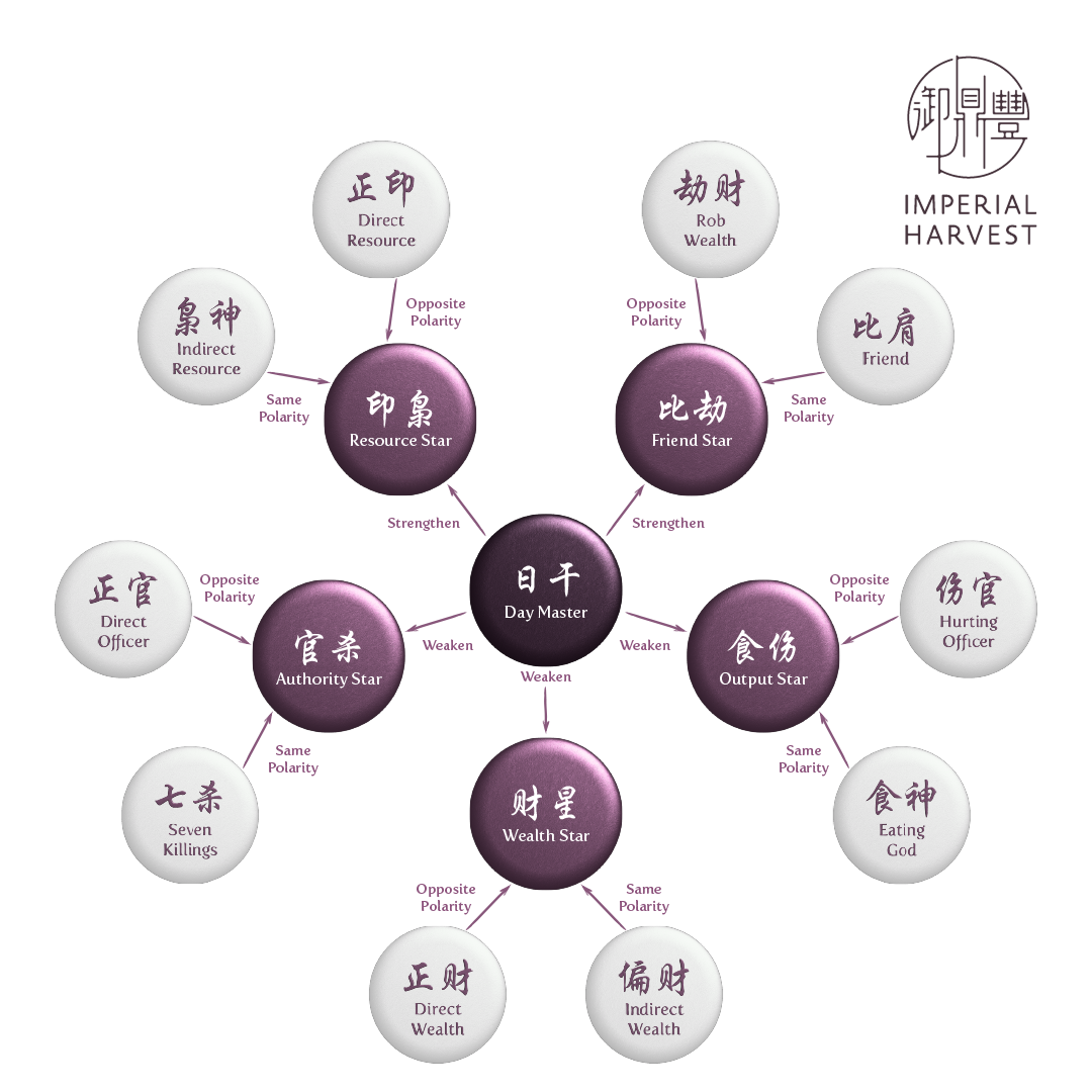 The Ten Gods (十神) in Chinese Metaphysics - Imperial Harvest